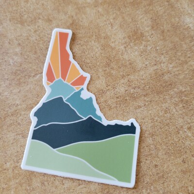 Idaho Sticker State Sticker Weatherproof Sticker for - Etsy