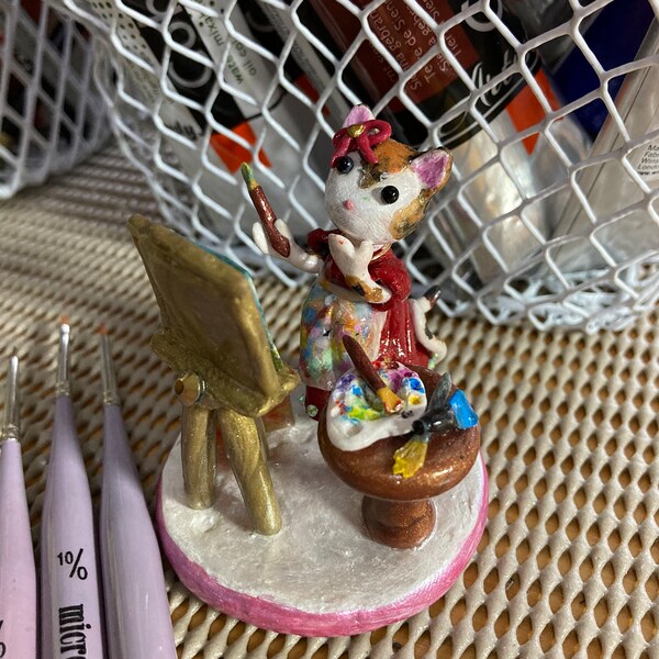 SET of 2 CUSTOM Polymer Clay Mice! Hansculpted and Created for You ...