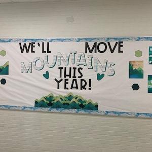 Mountain Back to School Bulletin Board or Classroom Door Decor, Easy ...
