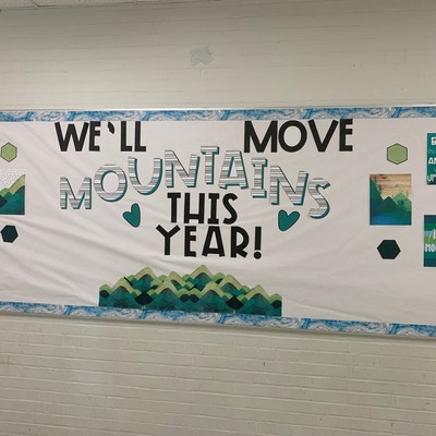 Mountain Back to School Bulletin Board or Classroom Door Decor, Easy ...
