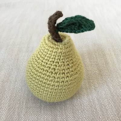 PEAR Crochet Pattern for Beginners - Etsy