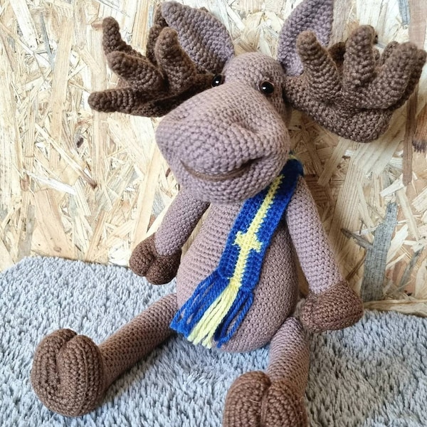 PATTERN - Moses the Moose - Crochet Amigurumi Pattern - Etsy