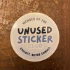 Unused Sticker Club Sticker Gift for Sticker Collectors, Sticker ...