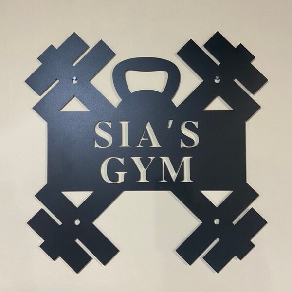 GYM Sign Personalized, Home Gym Sign, Personalized Gym Sign, Crossfit ...