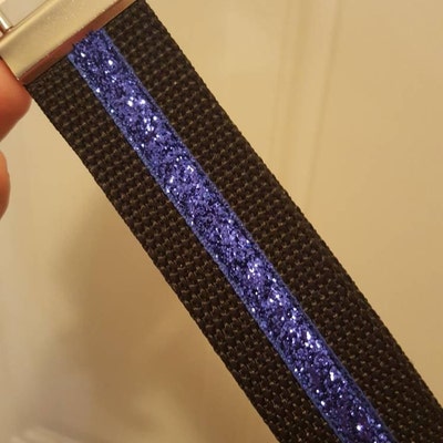 Back the Blue/thin Blue Line Glitzy Key Fob,police Officers/first ...