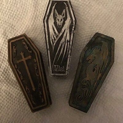 Distressed Miniature Coffins 3 Pieces - Etsy