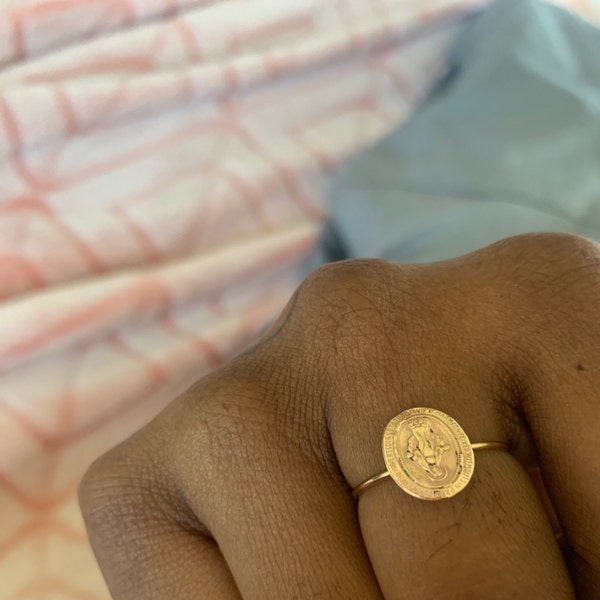 Virgin Mary Ring | Religious Jewelry | Mary Ring in Gold Filled and ...