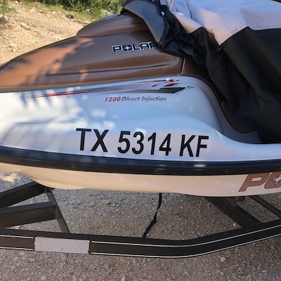 Set of 2 Watercraft Registration Numbers 3 INCH Lettering - Etsy
