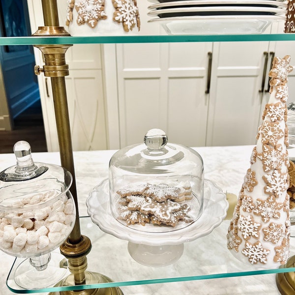 Neutral Faux | Fake | Gingerbread Snowflake Cookies for Display ...