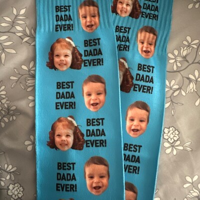 Custom Father's Day Socks, Custom Face Socks, Personalized Socks, Gifts ...