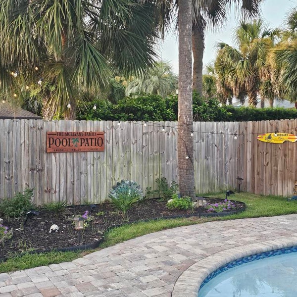 Happy Hour Parrot Beach Sign - 15 Inch Diameter Wooden 2 Sided Sign ...