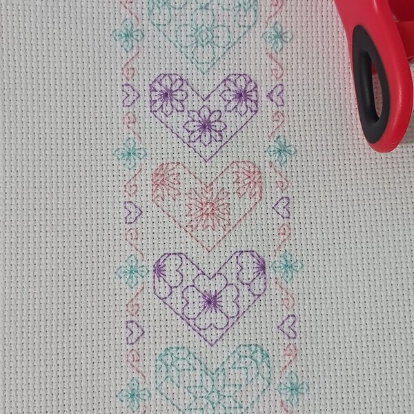 Blackwork Mosaic Needle Book & Scissor Fob. PDF Pattern - Download ...