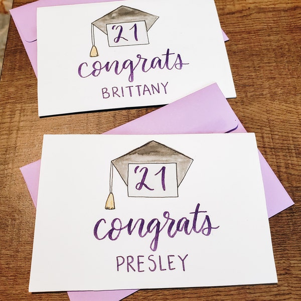 Cute Watercolor Hand Lettered Teacher Retirement Card, Books Theme - Etsy