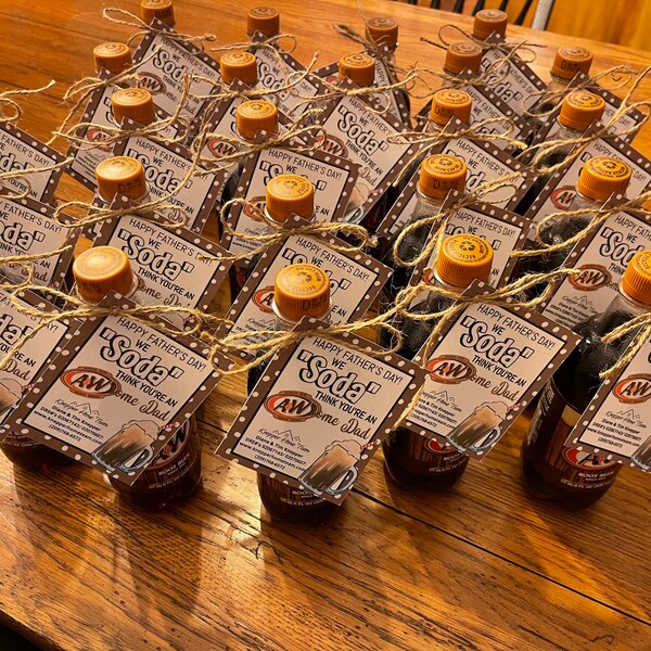 Editable - Rootin for Your Referrals - Root Beer Gift Tags - Business ...