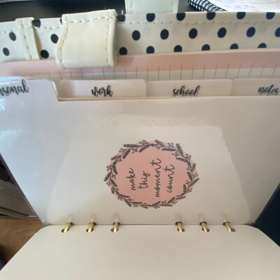 Planner Divider Stickers Label Your Tabs Matte Clear or Matte White ...