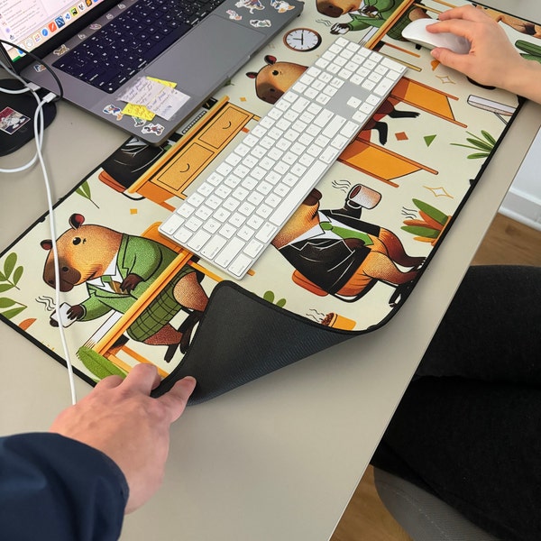 Capybara Carnival Desk Mat Find Waldo-inspired Mouse Pad, Weird AI ...
