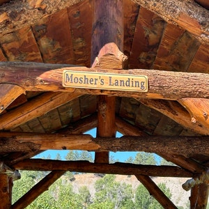 Custom Personalized Family Last Name Cedar Wood Sign With Carved in ...