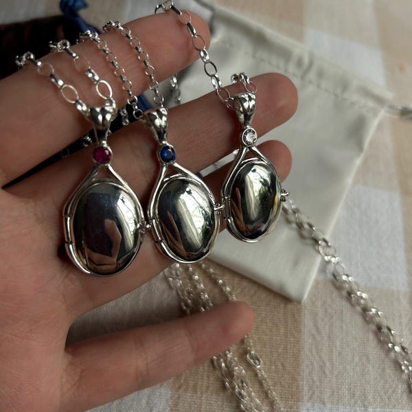 Lot of Hand 3 Made SOLID 925 Sterling Silver H2O Just Add Water Pendant ...