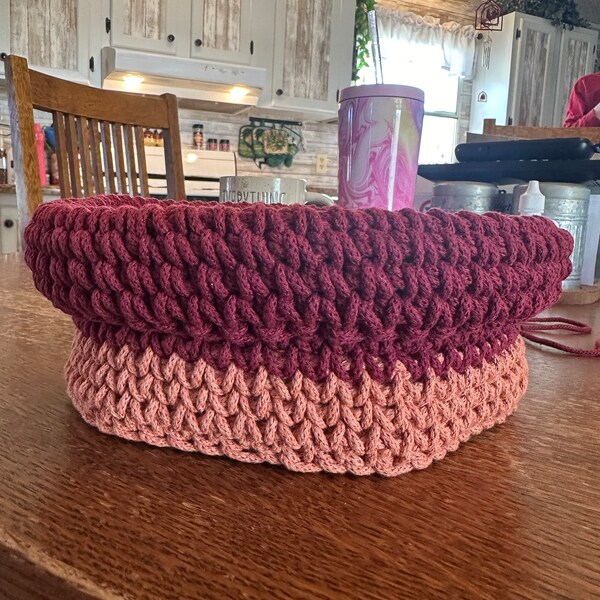 Crochet Pattern - Bread Basket - Hexagon Bottom Container - Etsy