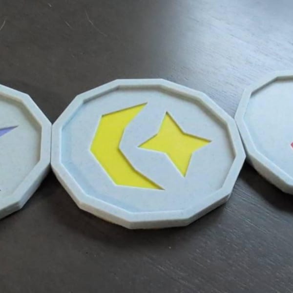 MTG Mana Coasters - Magic the Gathering - 3D Printed MTG Coasters With ...