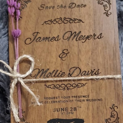 Wood Wedding Invitation Set Wedding Invitation Set, Wood Invitations ...