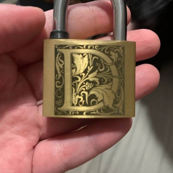 Personalized Padlock | Lover's Lock | Vintage Engraved Padlock ...