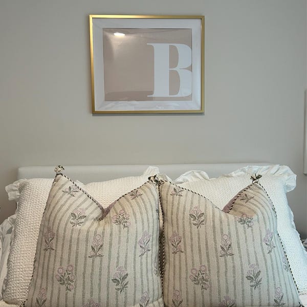 Letter L Print - Single Letters Poster - Blush Pink Wall Art - L Poster ...
