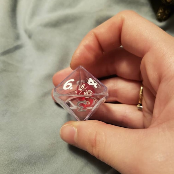 Double D10 Polyhedral Dice | Inception Die / Small Ten Inside Large ...