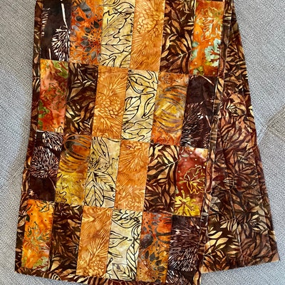 PDF Pattern: Modern Quilted Batik Table Runner - Etsy