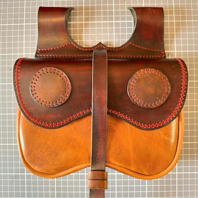Medieval Crossbody Bag Leather Pattern PDF Belt Bag Digital Template - Etsy