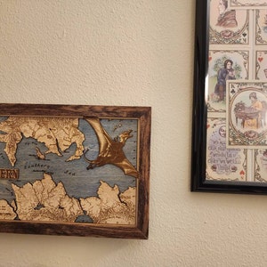 3D Wood Engraved Prythian Map ACOTAR Map - Etsy