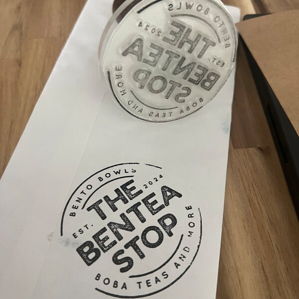 Large Custom Stamp - Large Packaging Stamp - Large Logo Stamp - Made ...