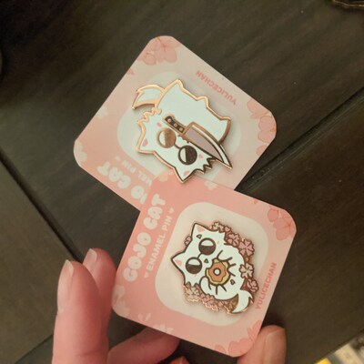 Gojocat Enamel Pins - Etsy