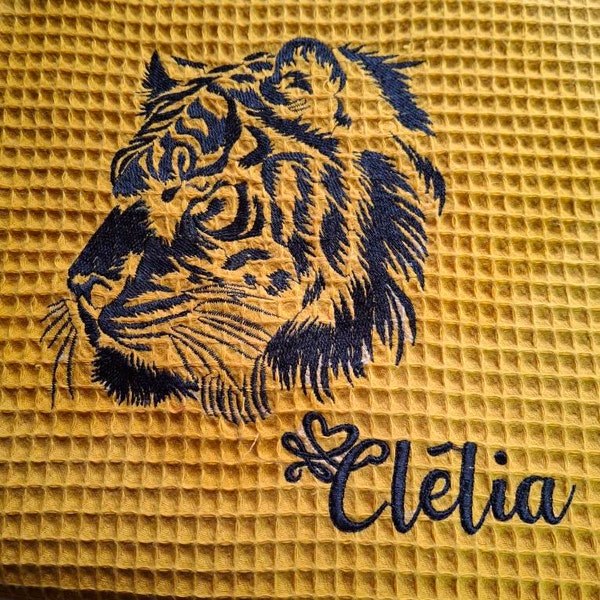 Majestic Tiger Head Embroidery Design - Exotic Wildlife Pattern for ...