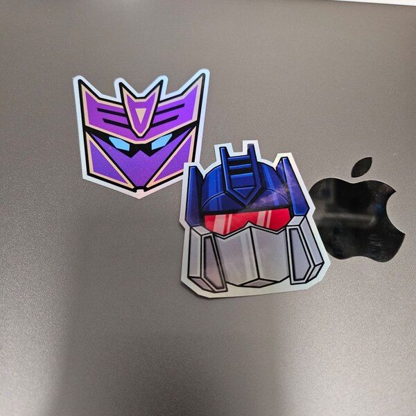Transformer One Megatronus Holographic Sticker Retro Style for Laptop ...