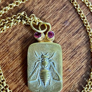 Intaglio Roman Coin Honey Bee Pendant Holy Bee Pendant Blessing Pendant ...