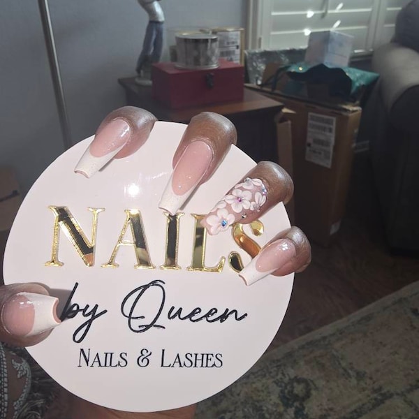Customizable Acrylic Nailfie Disk: Enhance Manicure Photos & Nail Art ...