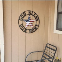 12,16, 24, 32,34,36,38 RUSTIC GREY Metal Barn Star Hand Painted Custom ...