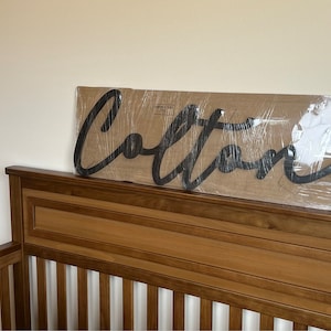 Large Baby Name Sign Large Nursery Name Sign Big Family Name - Etsy
