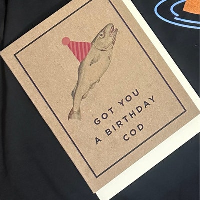 Got You A Birthday Cod Hilarious Birthday Card Pun Birthday Card for ...