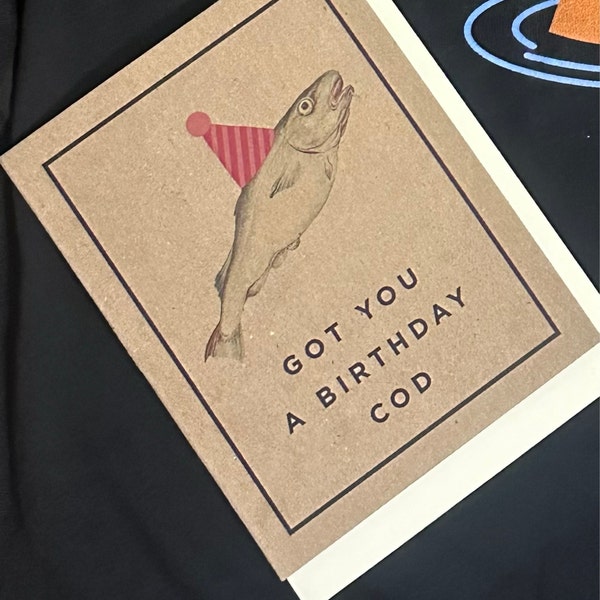 Got You A Birthday Cod - Hilarious Birthday Card Pun - Birthday Card ...