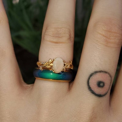 Sad Girl Adjustable Ring Crying Face Silver Signet Ring - Etsy