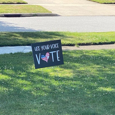 Vote Yard Sign, Political Yard Sign, Rally Sign, Register to Vote ...