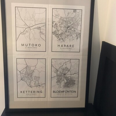 Custom Map Print, Digital Download Custom City Map, Valentines Day Gift ...