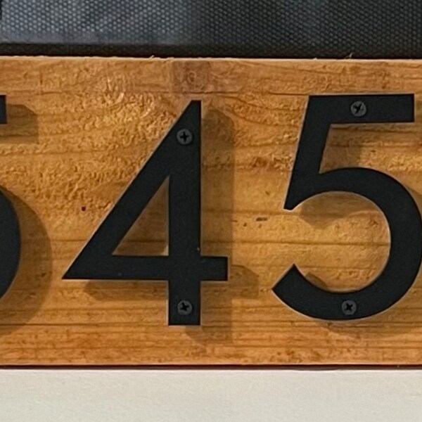 4 Inch Modern House Numbers Letters - Etsy