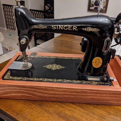 Oak Hardwood Sewing Machine Base. for Full Size Singer, Pfaff ...