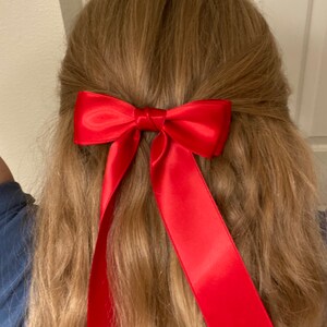 Velvet Hair Tie Velvet Ponytail Velvet Long Tail Bow Hair | Etsy