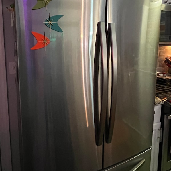 Mid Century Modern Boomerang Magnets Set of 3 Retro Kitchen Mid Century ...