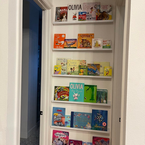 Ultra Narrow 28", 30", 32", 34 Inch Floating Ledge Shelf, Picture Ledge ...