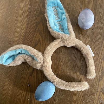 Embroidered Easter Bunny Ear Headband, Easter Headband, Easter ...